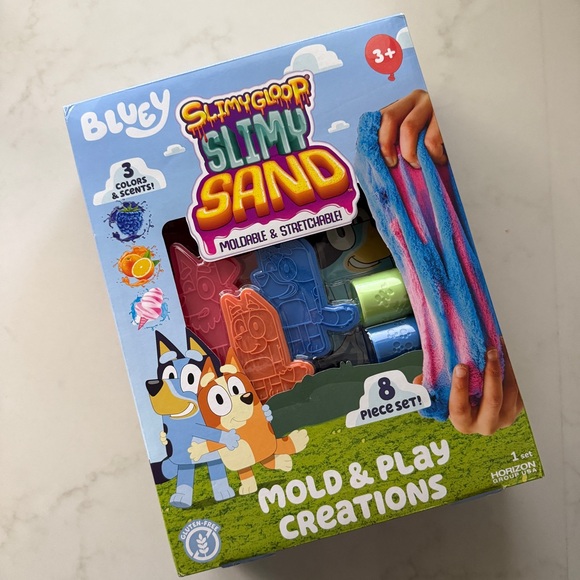 Bluey | Toys | Bluey Slimygloop Slimy Sand Mold Play Set 8 Pieces 3 ...